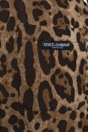 Dolce & Gabbana Animal Print Palazzo Sweatpants