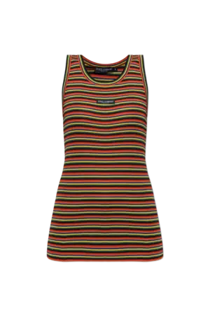 Dolce & Gabbana Striped Pattern Top - Multicolour