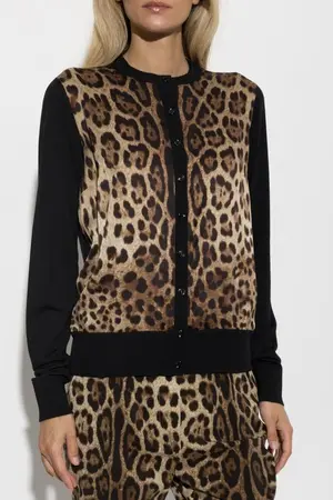 Dolce & Gabbana Animal Print Cardigan