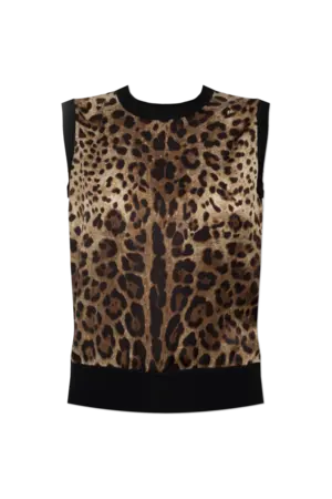 Dolce & Gabbana Animal Print Top
