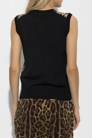 Dolce & Gabbana Animal Print Top