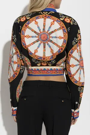 Dolce & Gabbana Carretto" Print Cropped Shirt