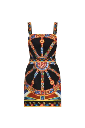 Dolce & Gabbana Carretto Print Maxi Dress