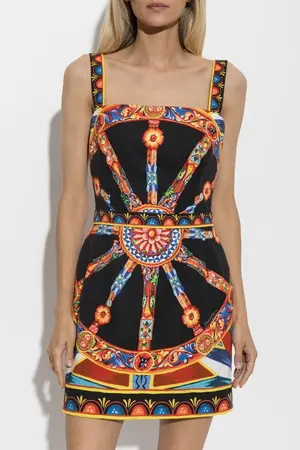 Dolce & Gabbana Carretto Print Maxi Dress