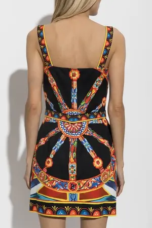 Dolce & Gabbana Carretto Print Maxi Dress