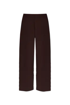 Sportmax Goloso Ribbed Wool Blend Trousers