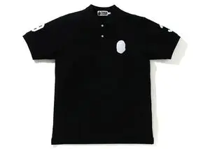 A BATHING APE Large Ape Head Polo Shirt