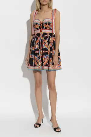 Dolce & Gabbana Carretto" Print Cotton Mini Dress
