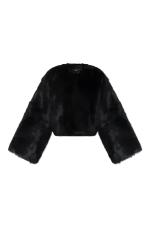 Dolce & Gabbana Short Fur Coat - Black