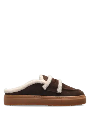 Inuikii Mule Wool Slides - Brown