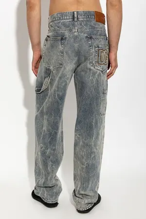 Dolce & Gabbana Vintage Effect Straight Leg Jeans