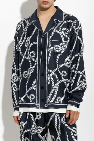 Dolce & Gabbana Silk Shirt With "marina" Print