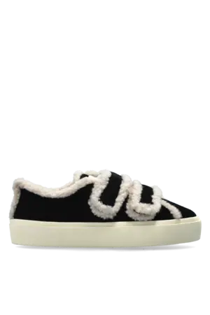 Inuikii Shearling Low Velcro" Shoes - Black