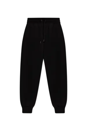 Dolce & Gabbana Sweatpants With Embroidered Logo - Black