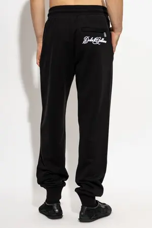 Dolce & Gabbana Sweatpants With Embroidered Logo