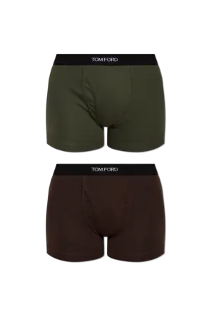 TOM FORD 2-pack Of Cotton Boxers With Logo - Multicolour