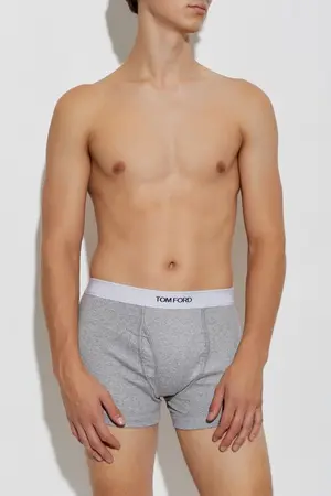 TOM FORD Two-pack Of Cotton Boxers With Logo