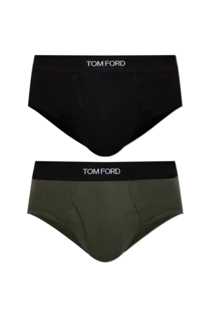 TOM FORD 2-pack Of Cotton Briefs With Logo - Multicolour