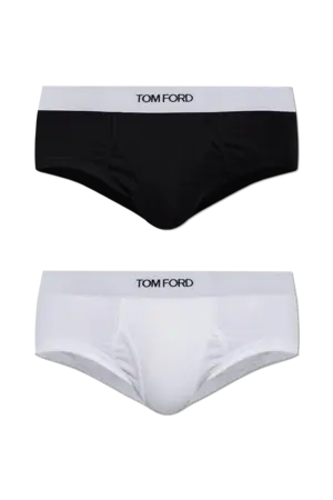 TOM FORD Two-pack Of Cotton Briefs With Logo - Multicolour