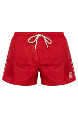 Balmain Swim Shorts - Red