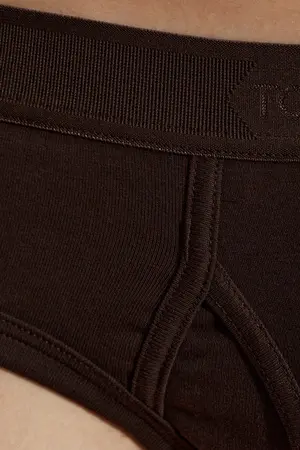 TOM FORD Cotton Briefs With Logo