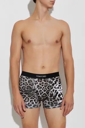 TOM FORD Cotton Boxers With Animal Motif