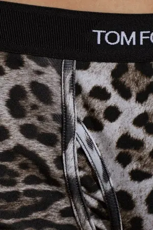 TOM FORD Cotton Boxers With Animal Motif