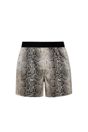 TOM FORD Silk Boxers With Animal Print