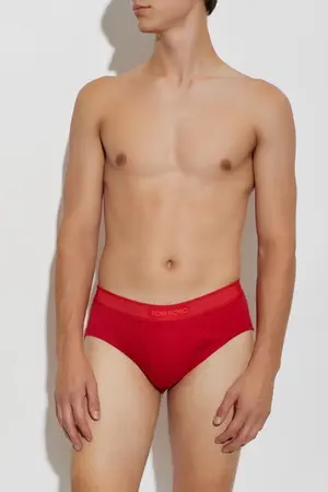 TOM FORD Cotton Briefs With Logo