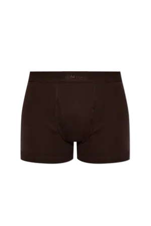 TOM FORD Cotton Boxers With Logo - Brown