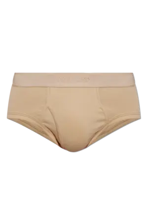 TOM FORD Cotton Briefs With Logo - Beige