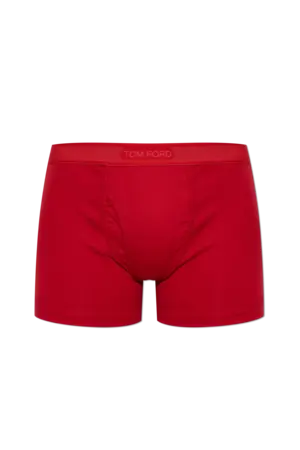 TOM FORD Cotton Boxers With Logo - Red