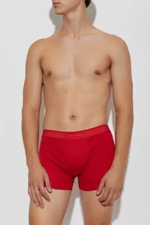 TOM FORD Cotton Boxers With Logo