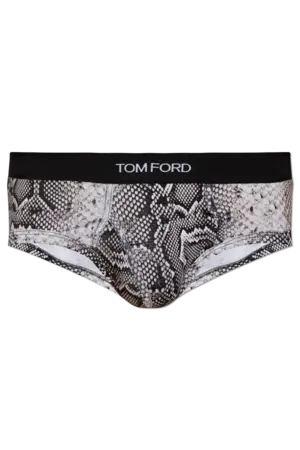TOM FORD Cotton Briefs With Animal Motif