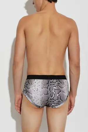 TOM FORD Cotton Briefs With Animal Motif