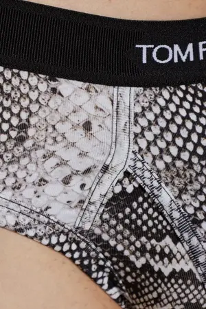 TOM FORD Cotton Briefs With Animal Motif