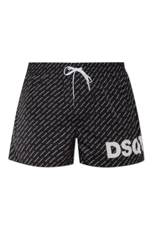 Dsquared2 Monogram Swim Shorts - Black