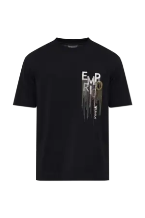 Emporio Armani T-shirt With Logo - Black