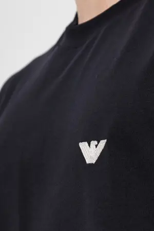 Emporio Armani T-shirt With Logo - Navy Blue