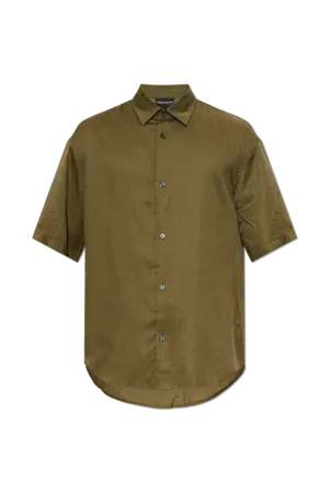 Emporio Armani Shirt With Monogram - Green