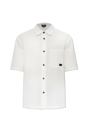 Emporio Armani Shirt With Logo - Cream