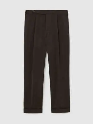 ATELIER Cotton-blend Classic-fit Trousers