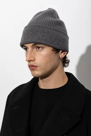 Emporio Armani Wool Beanie Hat
