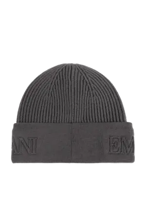 Emporio Armani Wool Beanie Hat