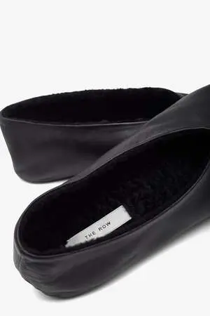 THE ROW Stella Shearling Flats