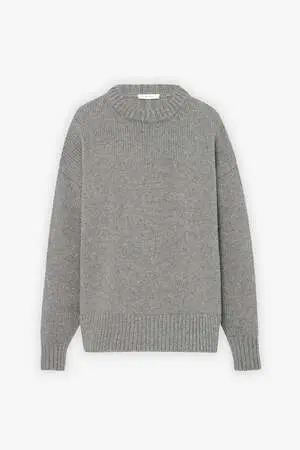 THE ROW Ophelia Wool Cashmere Sweater - Grey