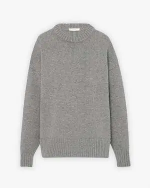 THE ROW Ophelia Wool Cashmere Sweater - Grey