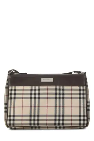 Burberry Check Crossbody Bag - Beige