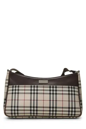 Burberry Nylon And Leather Trim Crossbody Bag - Beige