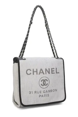 Chanel Woven Raffia Deauville Messenger